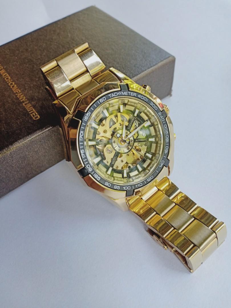 Quality Automatic Watch for Men (GOLD), Men's Fashion, Watches ...