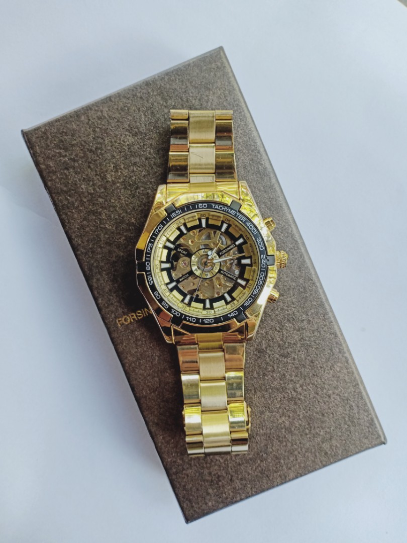 Quality Automatic Watch for Men (GOLD), Men's Fashion, Watches ...