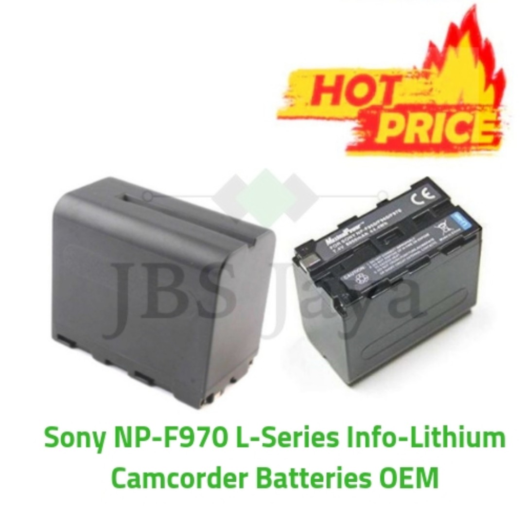 Sony NP-F970 L-Series Info-Lithium Camcorder Batteries OEM, Photography ...