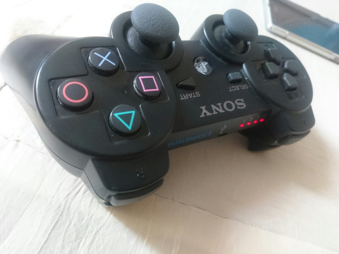 Sony PS3 Dual Shock Sixaxis Wireless Controller, Video Gaming, Gaming ...