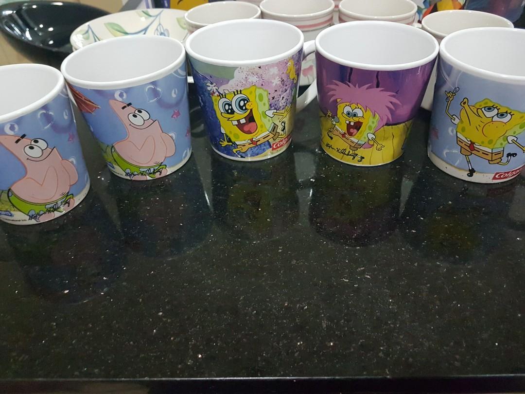 Spongebob Squarepants cartoon kids children Cups mugs, Furniture & Home ...