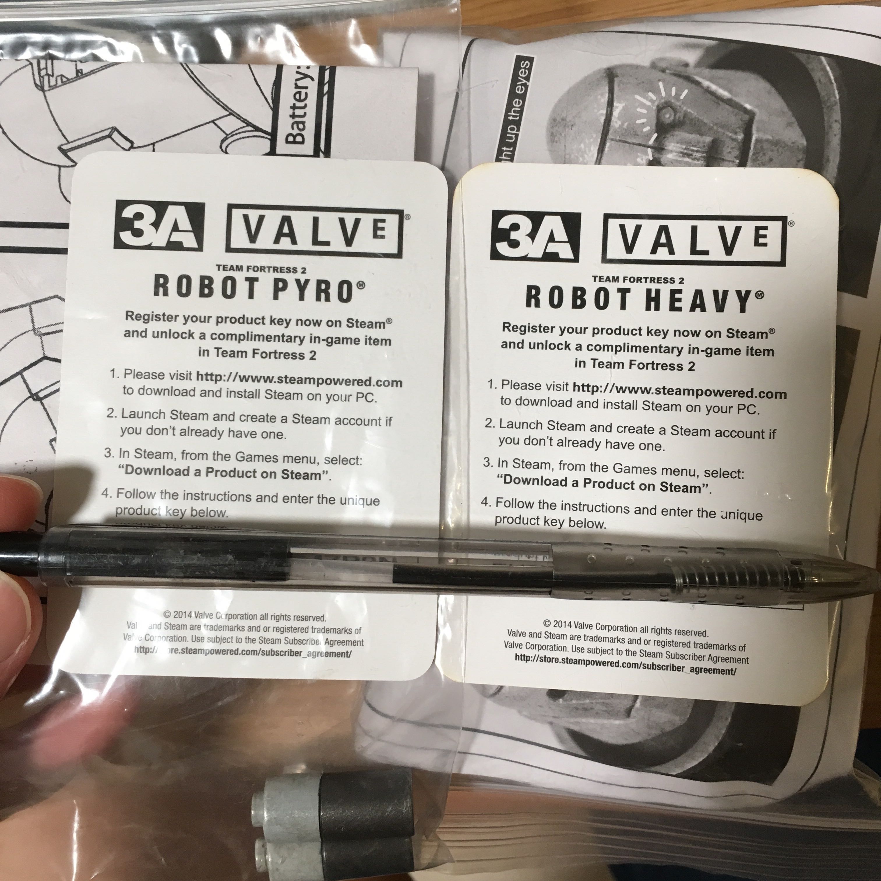 TF2 code Team fortress 2 robot pyro and robot heavy threea threezero ...