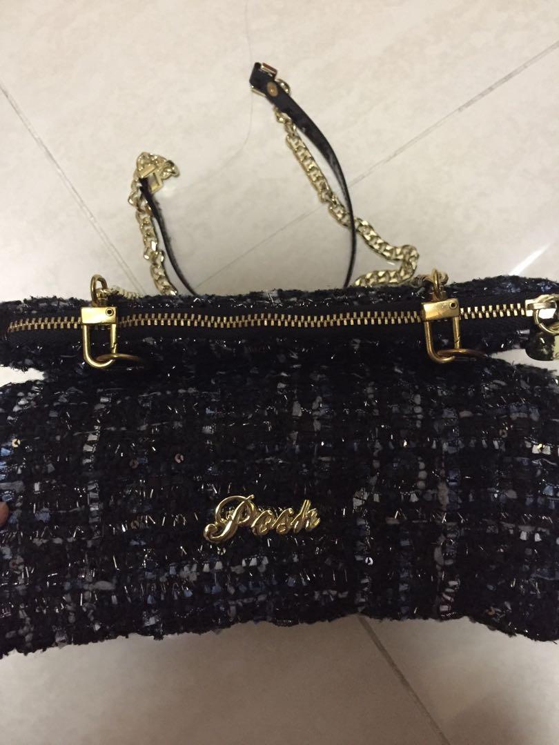 Thailand tweed posh bag, 女裝, 手袋及銀包, 多用途袋 - Carousell