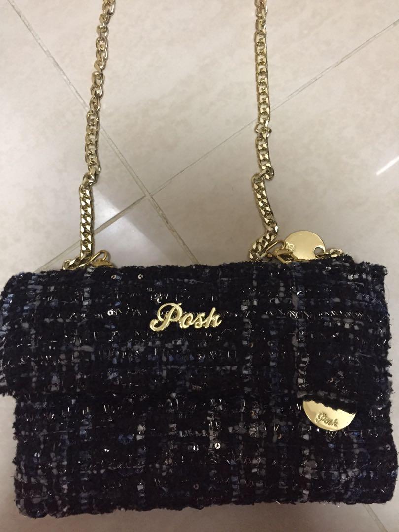Thailand tweed posh bag, 女裝, 手袋及銀包, 多用途袋 - Carousell