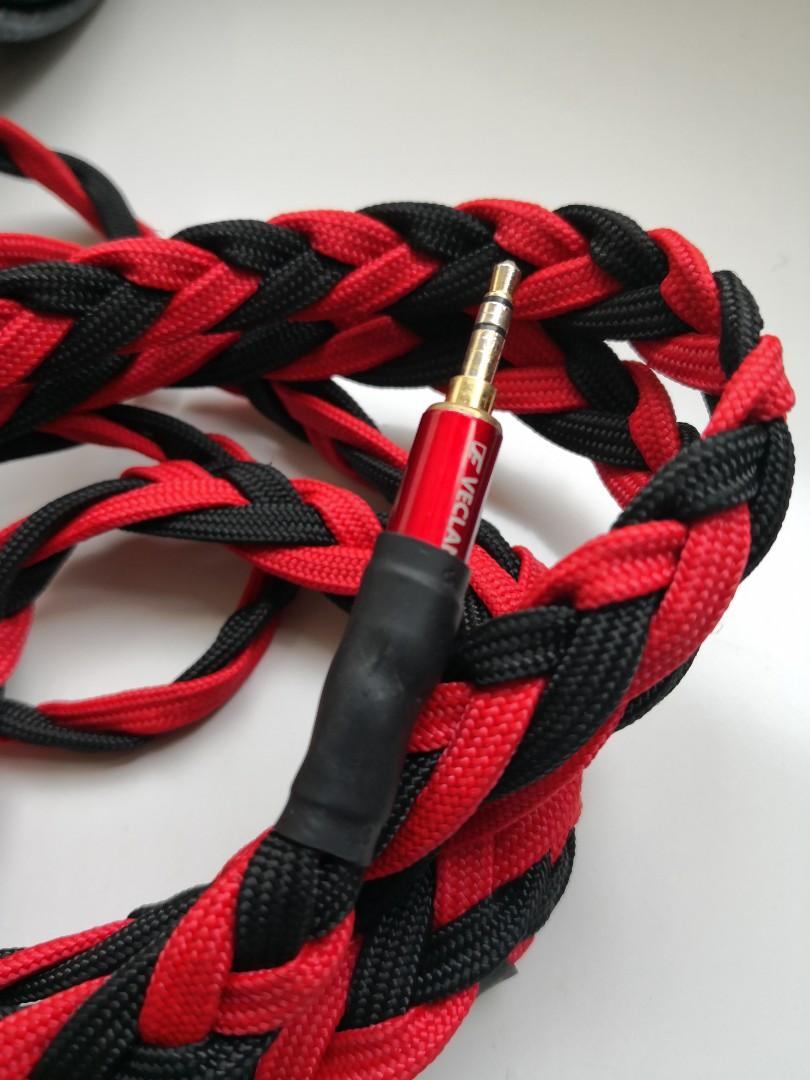 Venture Electronics black litz cable for hd600/hd650/hd58x, Audio ...