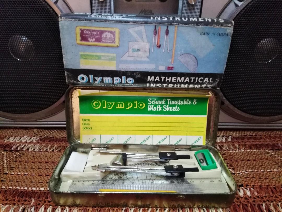 Vintage The Olympic mathematical instruments, Hobbies & Toys ...