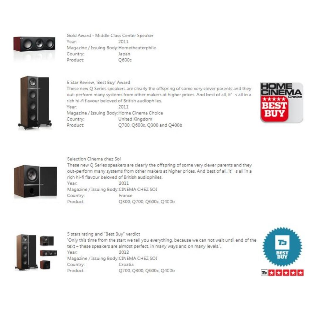 WTS: KEF Q600C centre speaker - pristine condition, Audio, Soundbars ...