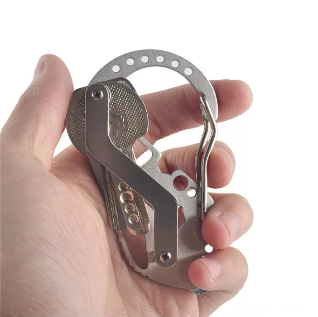 [ High Positive Rating ] EDC Gear Key Holder Carabiner Stainless steel ...