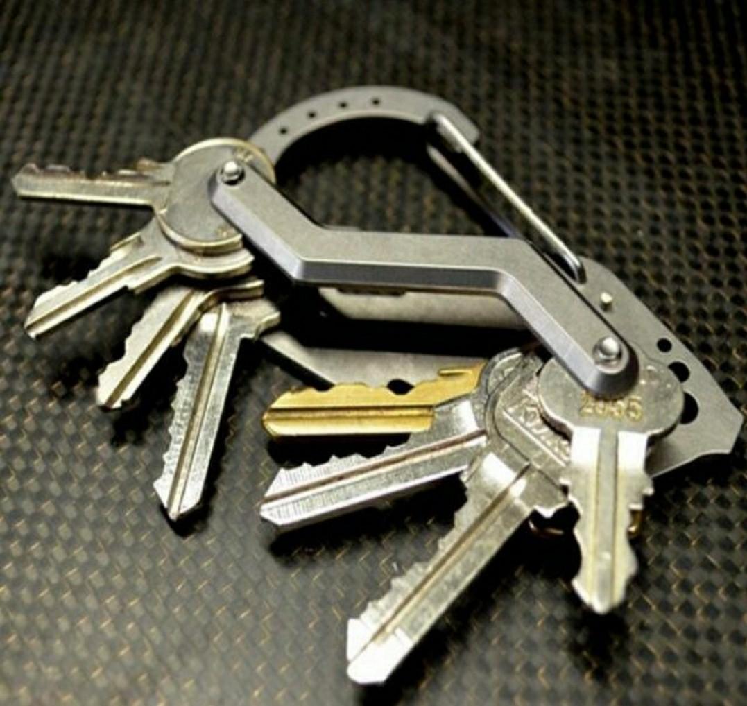 [ High Positive Rating ] EDC Gear Key Holder Carabiner Stainless steel ...