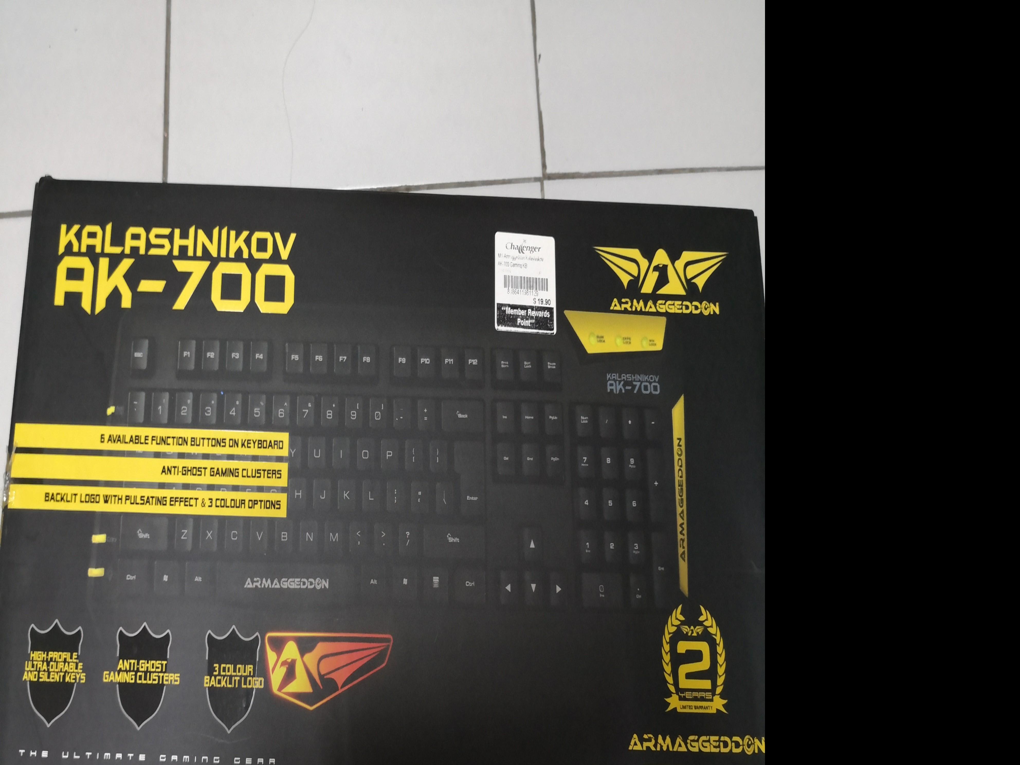 Armageddon Keyboard AK7000, Electronics, Computer Parts & Accessories ...