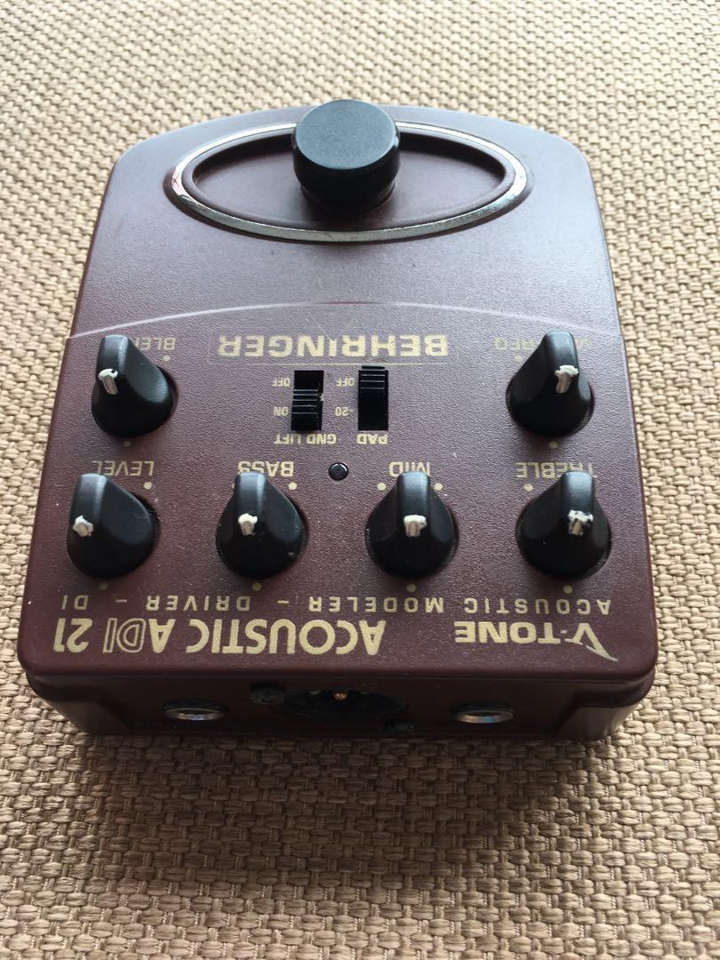 Behringer ADi21 Acoustic DI preamp, Hobbies & Toys, Music & Media ...