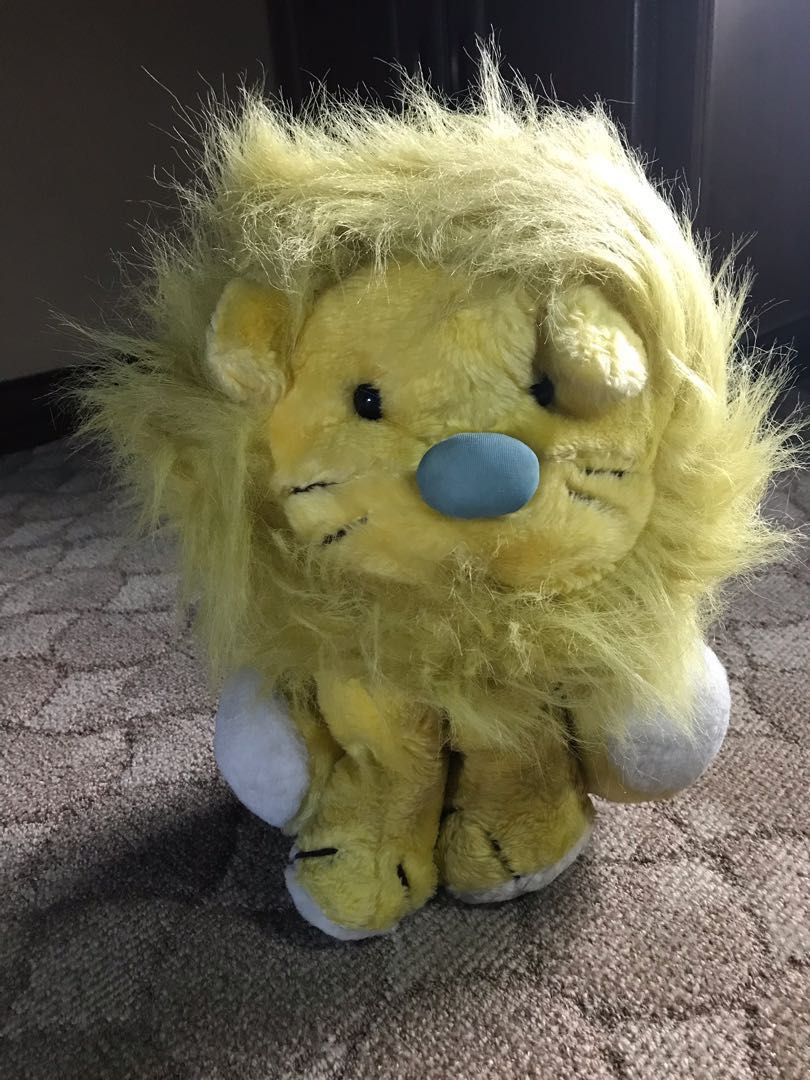 Big Yellow Lion Stuffed Toy A, Hobbies & Toys, Toys & Games on Carousell