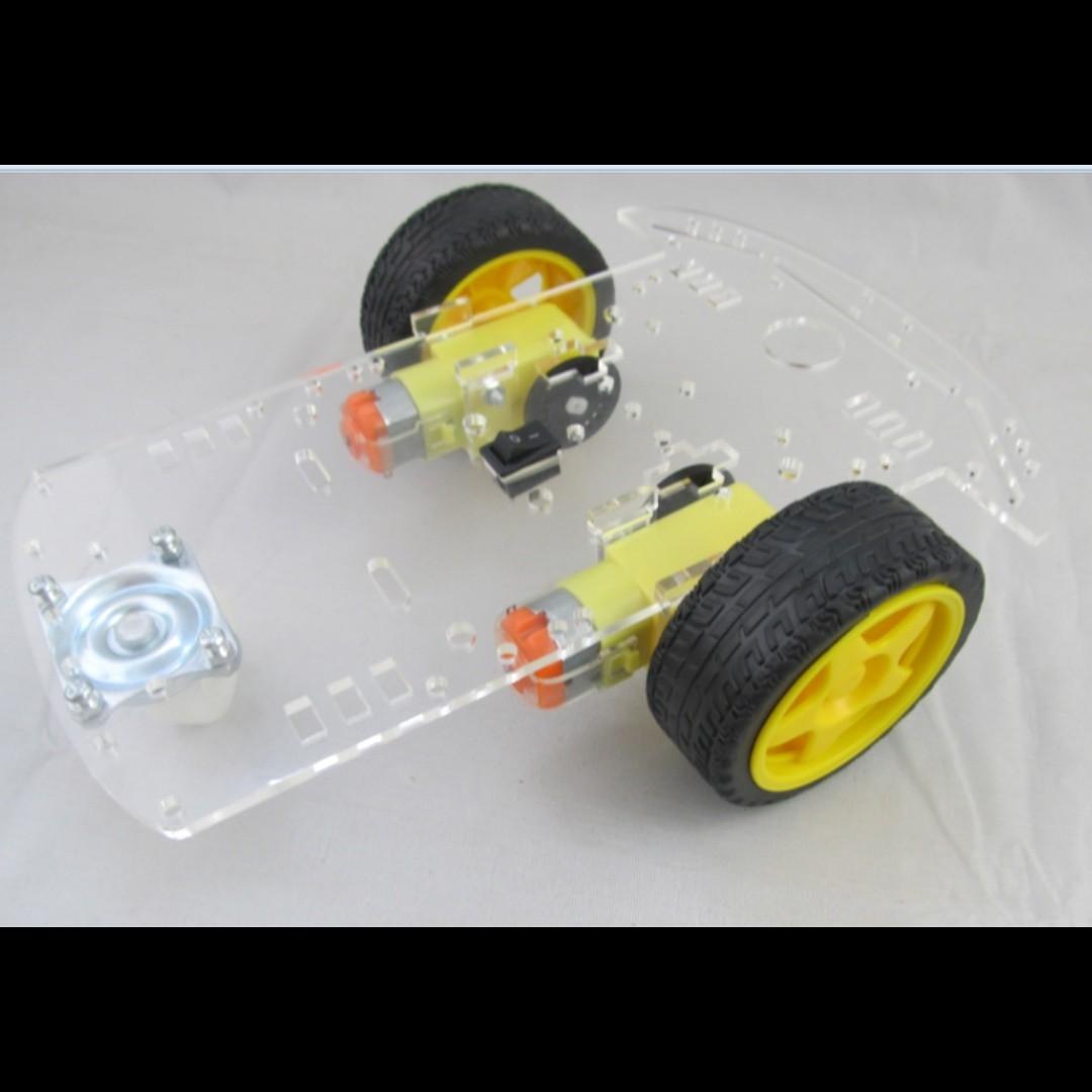 Brand New 2 Wheel Dive Car Robotic Platform with 2 DC Motors and L298N ...