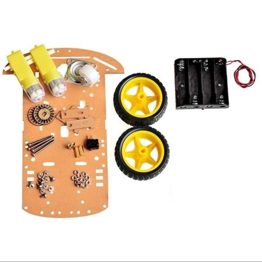 Brand New 2 Wheel Dive Car Robotic Platform with 2 DC Motors and L298N ...