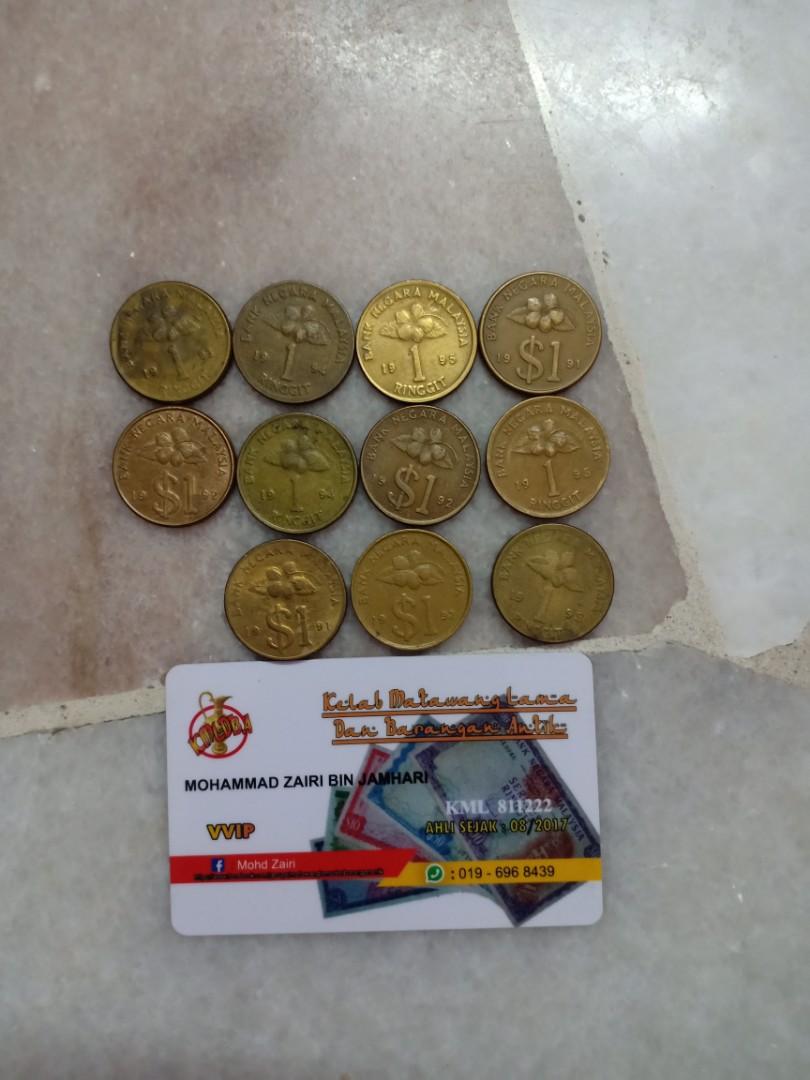 Duit syiling 1 ringgit, Hobbies & Toys, Collectibles & Memorabilia ...