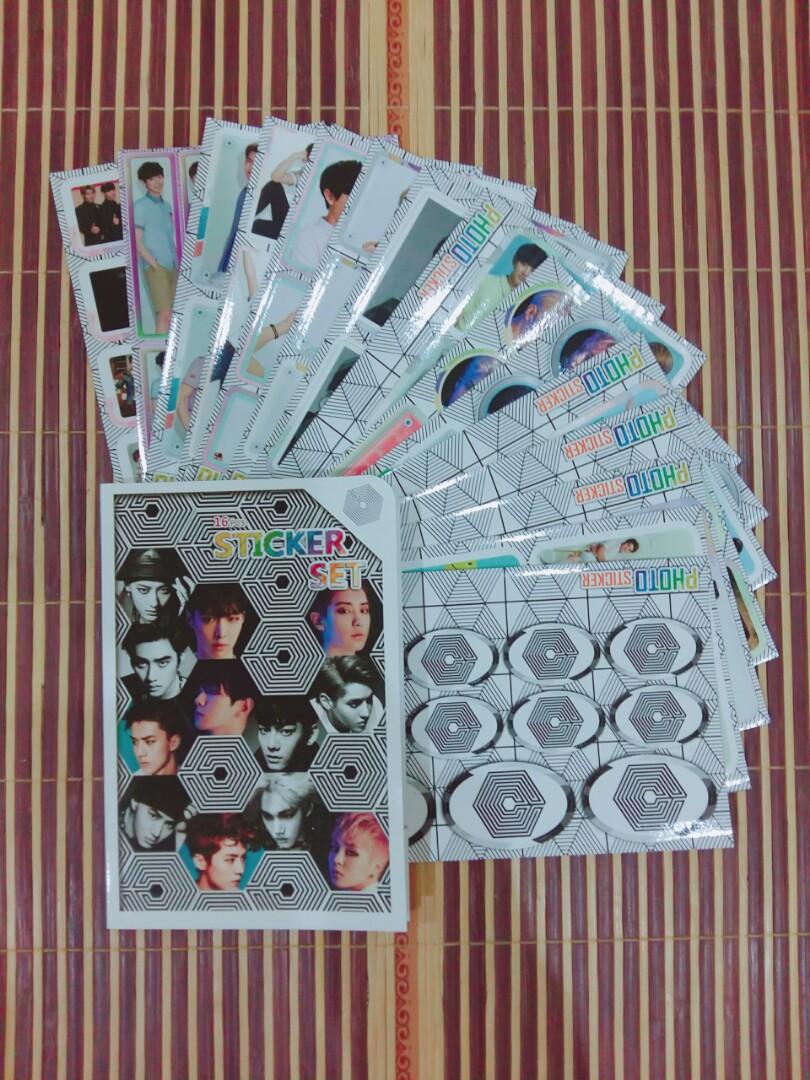EXO Sticker Set, Hobbies & Toys, Collectibles & Memorabilia, K-Wave on ...