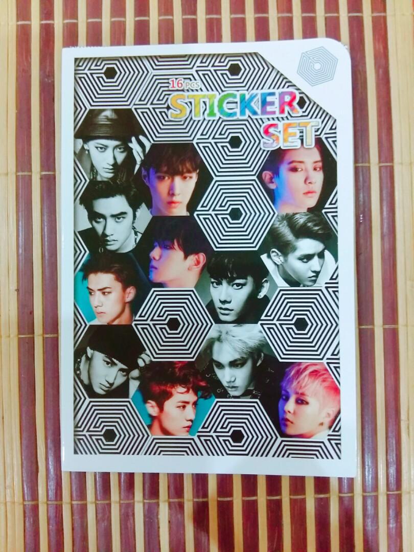 EXO Sticker Set, Hobbies & Toys, Collectibles & Memorabilia, K-Wave on ...