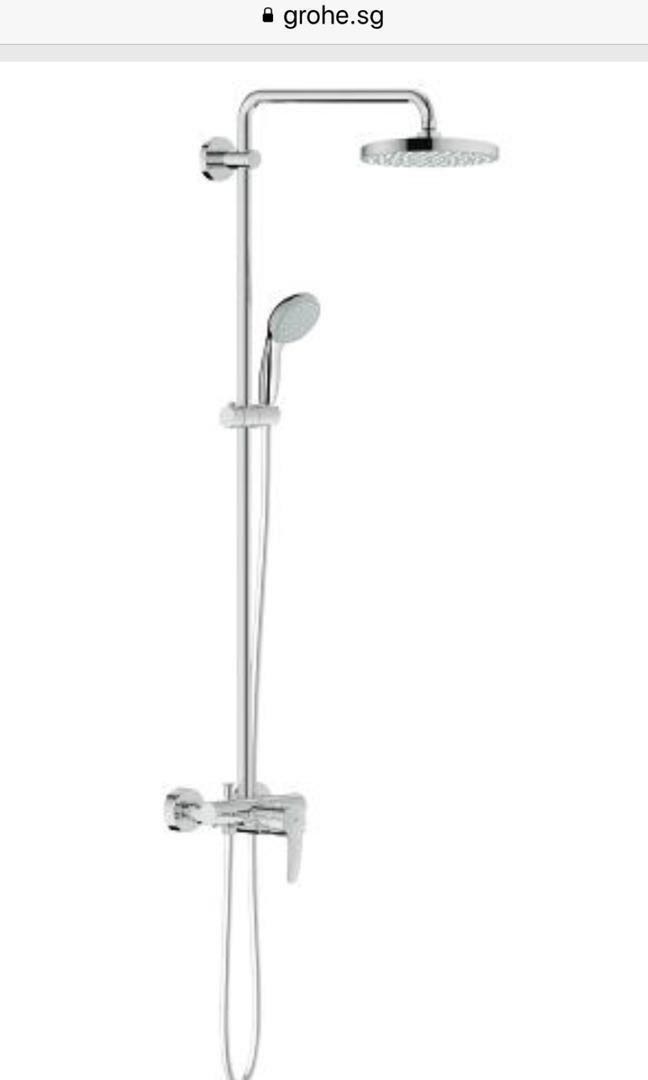 GROHE Tempesta Cosmopolitan 200 Shower system with single lever mixer ...