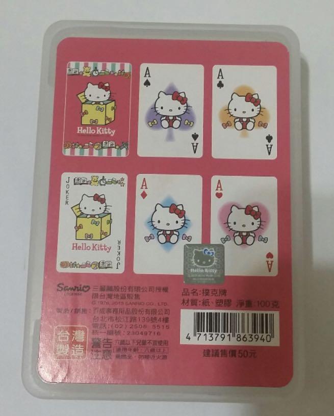 Hello Kitty Poker Card, Hobbies & Toys, Toys & Games on Carousell