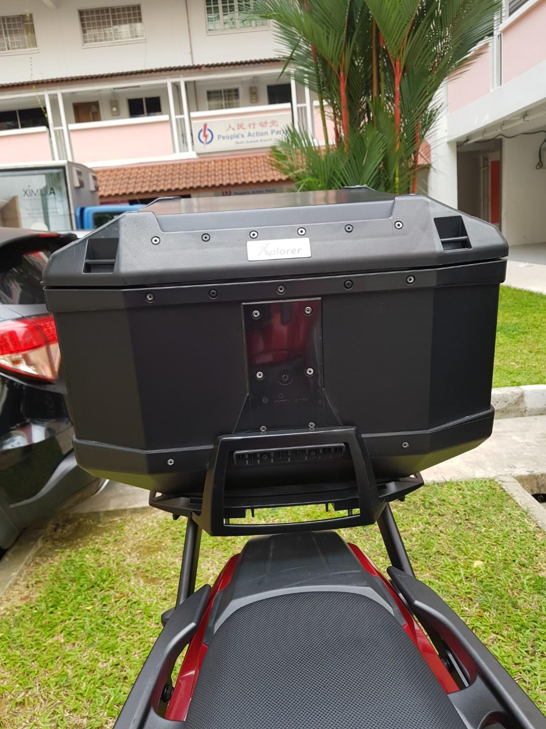 Hepco & Becker 45L box with baseplate, Motorcycles, Motorcycle ...