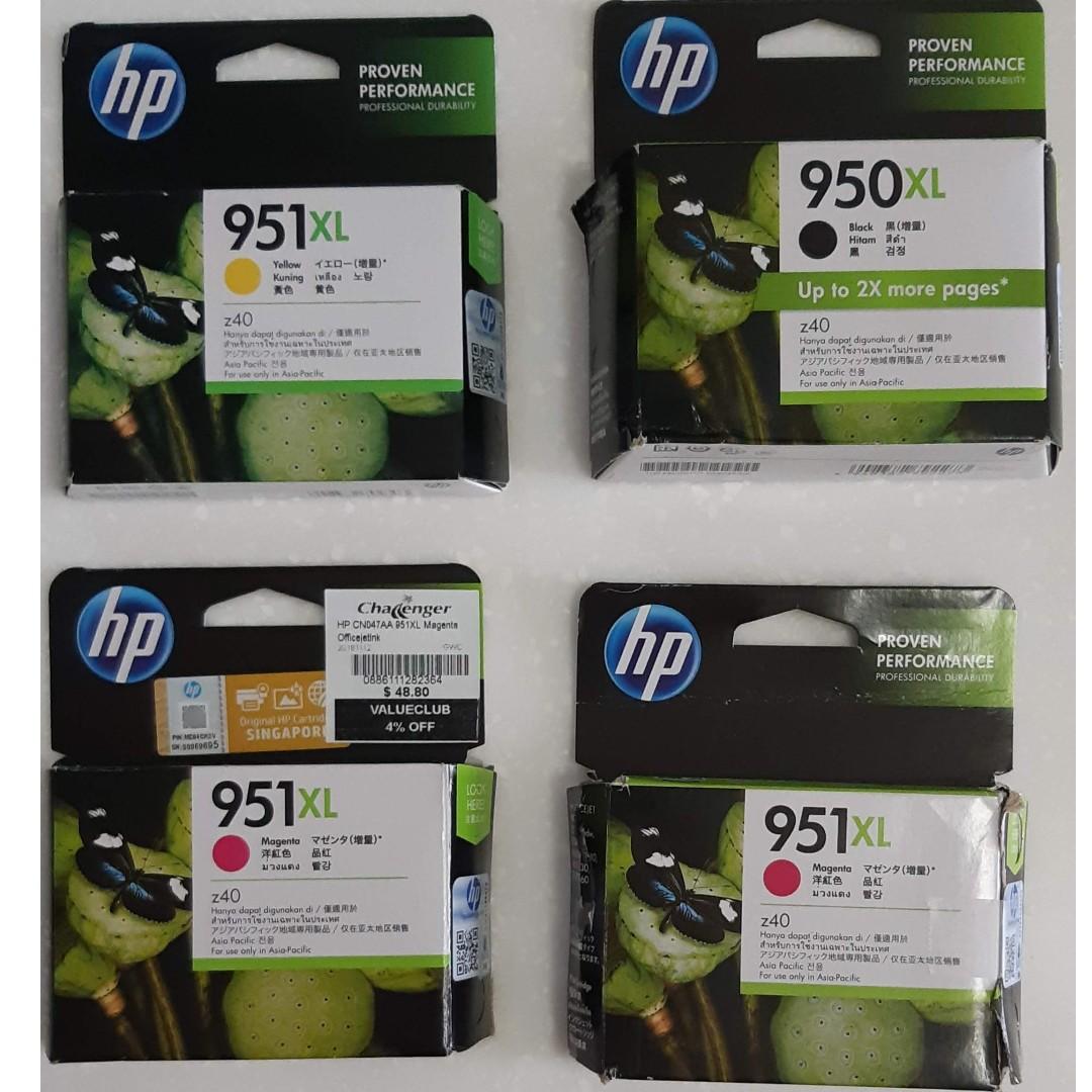 HP PRINTER INKS 950XL AND 951XL, Computers & Tech, Printers, Scanners ...