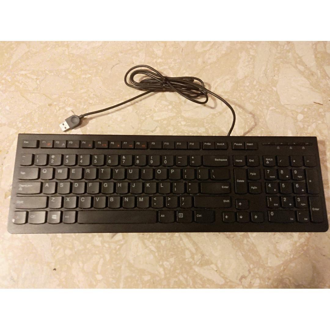 Lenovo Wired Keyboard, Computers & Tech, Parts & Accessories, Computer ...