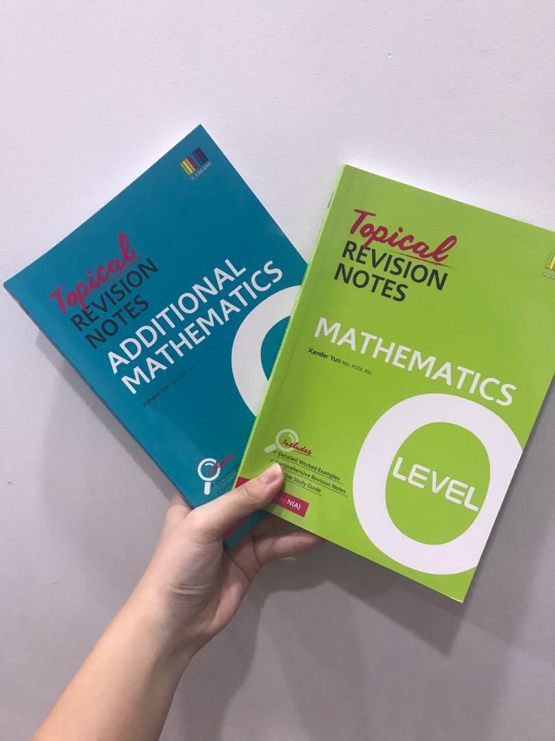 Mathematics O Level Topical Revision Notes, Hobbies & Toys, Books ...