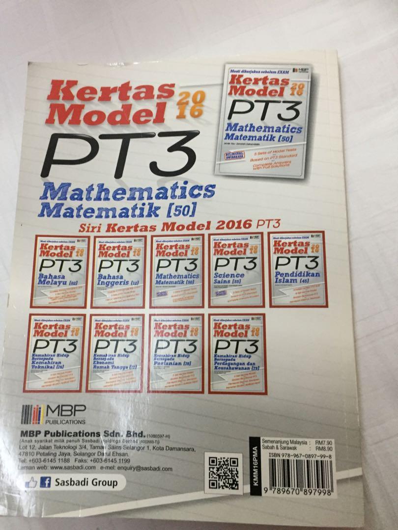 Mathematics pt3 kertas model 2016, Hobbies & Toys, Books & Magazines ...