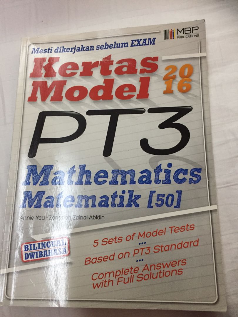 Mathematics pt3 kertas model 2016, Hobbies & Toys, Books & Magazines, Textbooks on Carousell