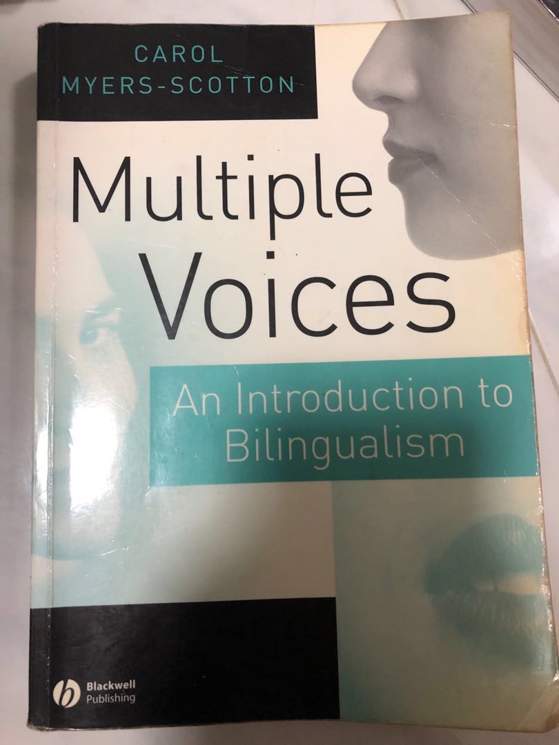 Multiple voices: an introduction to bilingualism HG2010, Computers ...