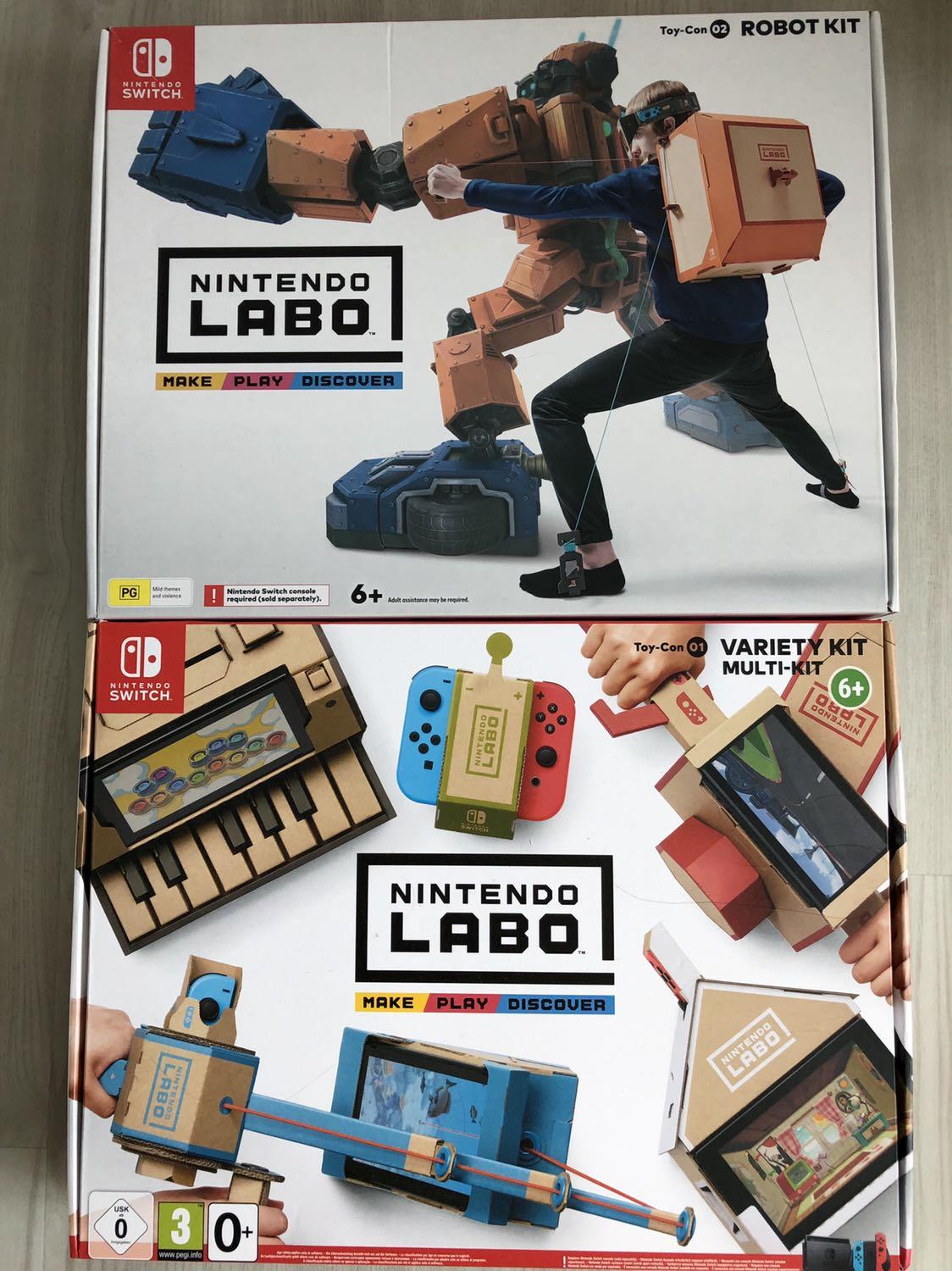 Nintendo Labo Kits [Robot Kit] [Variety Kit], Video Gaming, Video Games ...