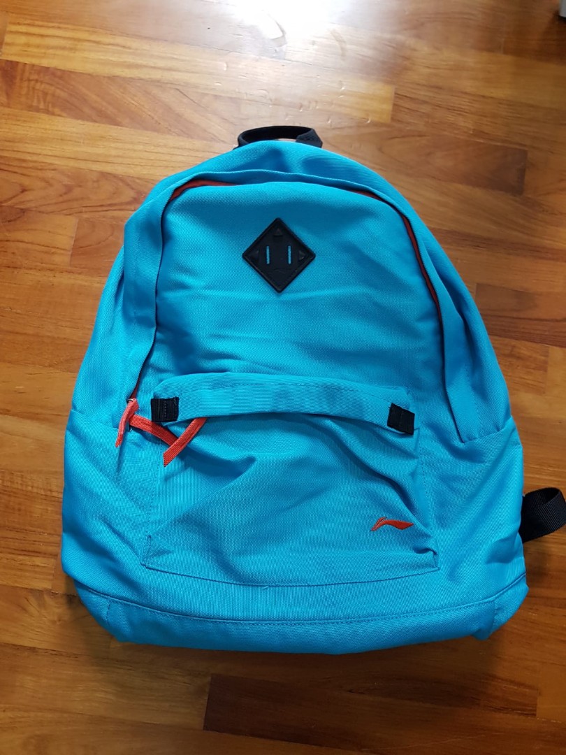 Official Light Blue Li-Ning Backpack, Luxury, Bags & Wallets on Carousell