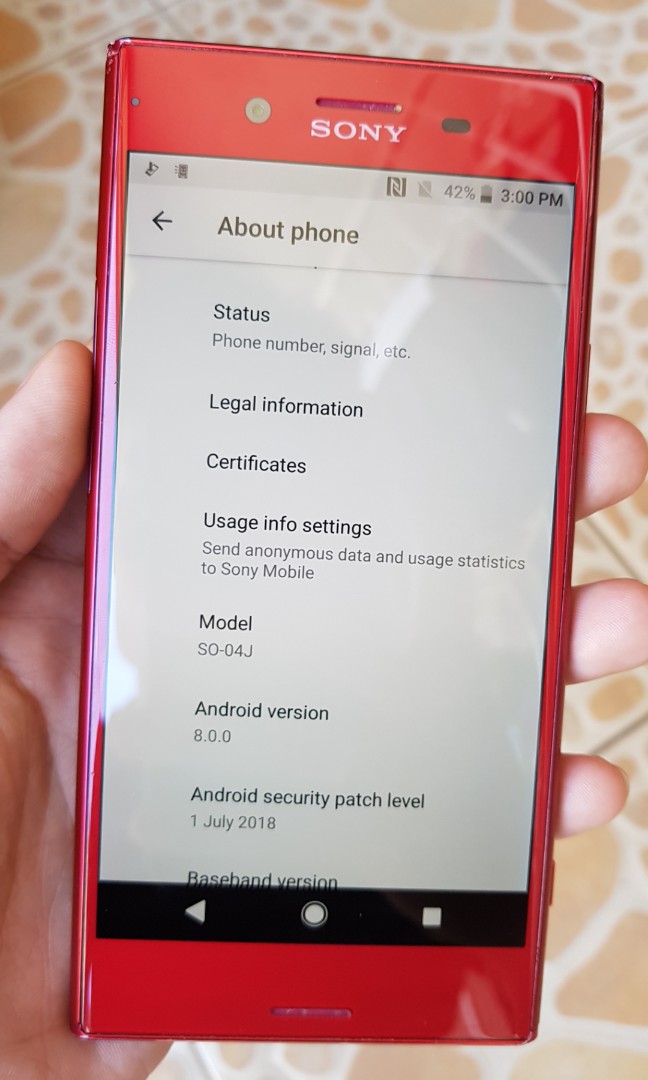 Sony Xperia XZ Premium Rosso Red, Mobile Phones & Gadgets, Mobile ...