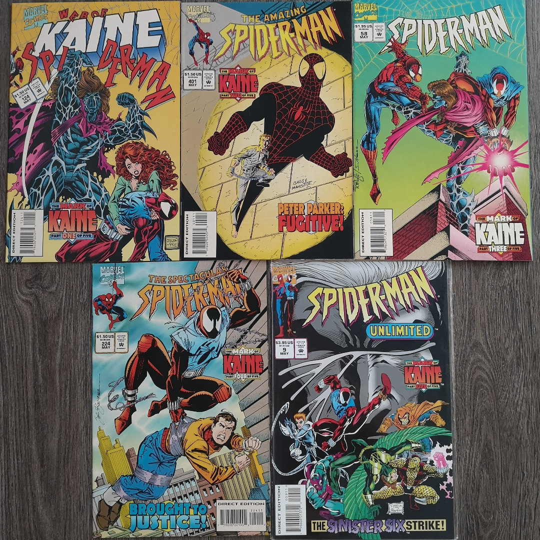 Spider-Man : The Mark of Kaine (Complete 5 part series), Hobbies & Toys ...