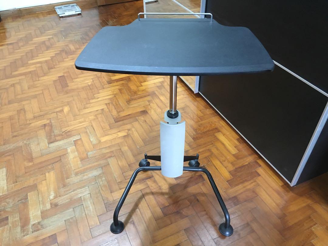 Table with adjustable height and rollers, Furniture & Home Living ...