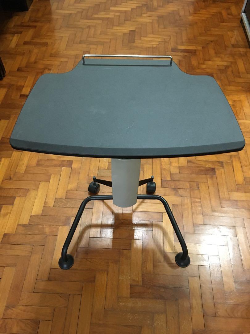 Table with adjustable height and rollers, Furniture & Home Living ...