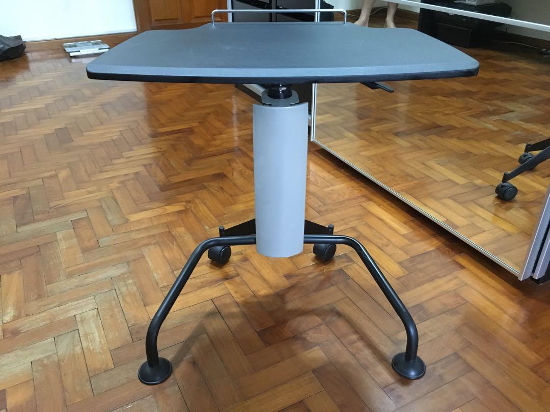 Table with adjustable height and rollers, Furniture & Home Living ...