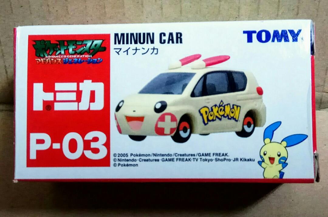 Takara Tomy Tomica Pokémon Minun Car P-03 Red P 03 Blue 103 POKEMON ...