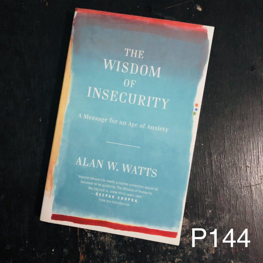 The Wisdom of Insecurity: A Message for an Age of Anxiety, Hobbies & Toys, Books & Magazines ...