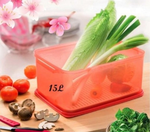 Tupperware Jumbo Modular Keeper with Grid (1) 15L, Furniture & Home ...