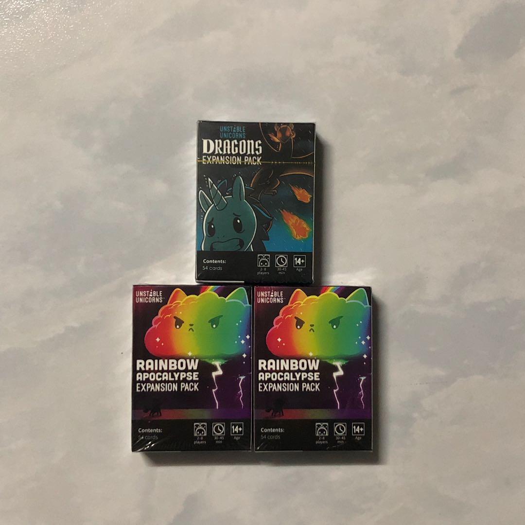 Unstable Unicorns Expansion Packs, Hobbies & Toys, Toys & Games on ...