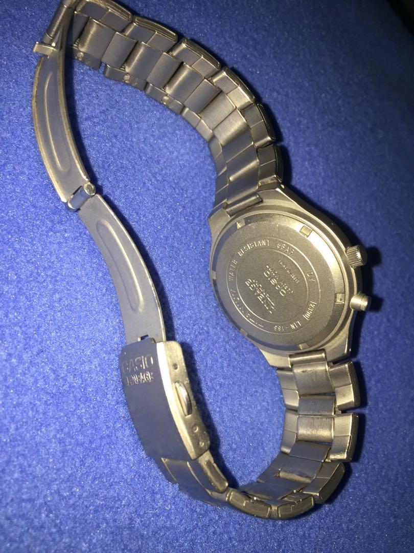 USED CASIO LINEAGE TITANIUM WATCH, Men's Fashion, Watches & Accessories ...