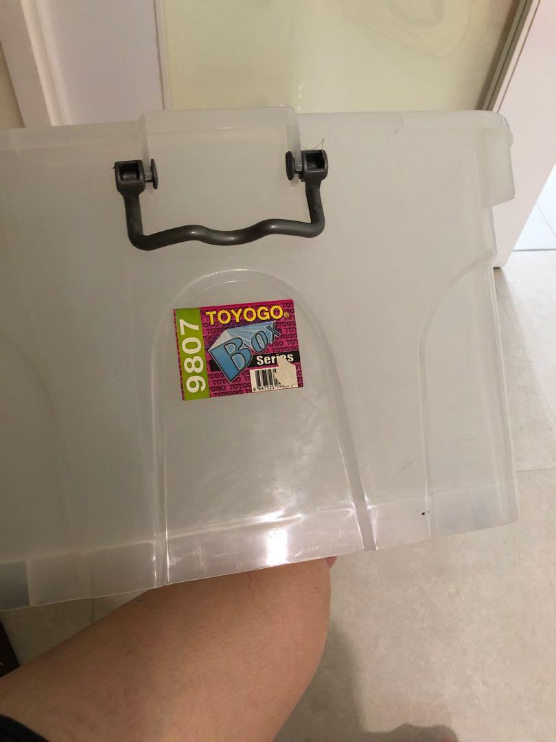 Used toyogo box (with wheel and lid), Everything Else on Carousell
