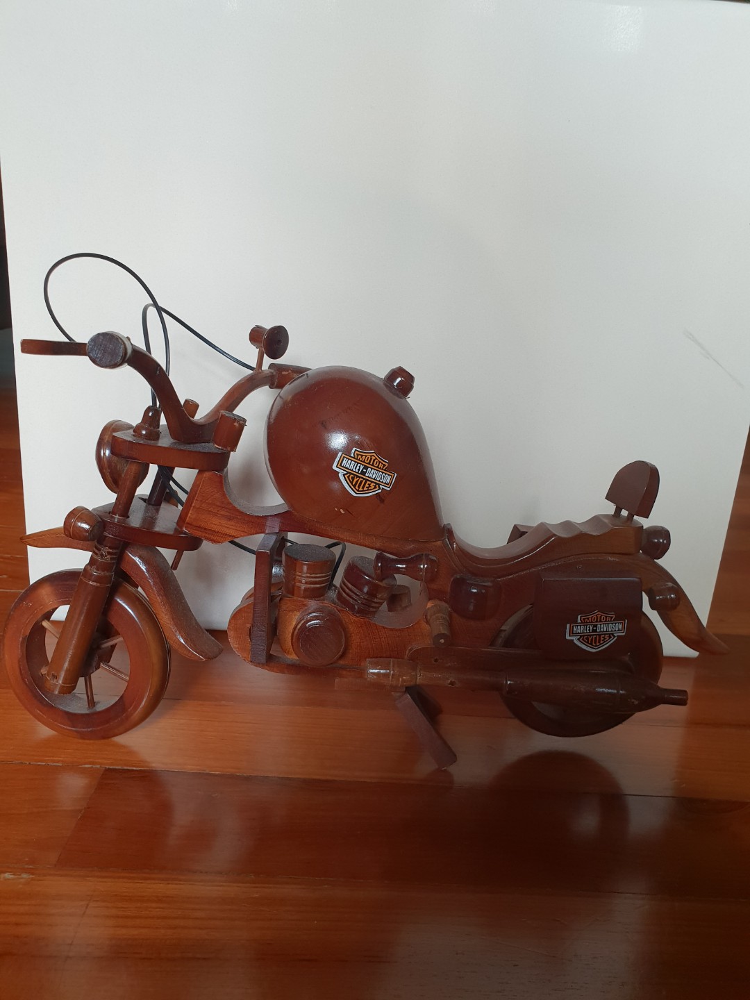 Wooden Harley Davidson Model, Hobbies & Toys, Toys & Games on Carousell