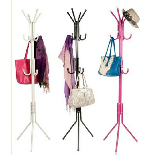 12 Hooks Hanging Pole / Hanging Stand, Furniture & Home Living, Home ...