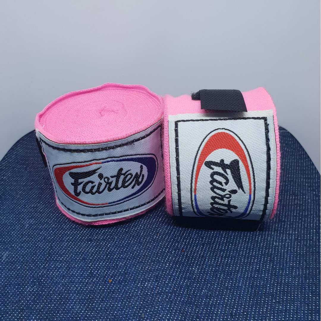 Authentic Fairtex hand wrap - Pink, Sports Equipment, Exercise ...