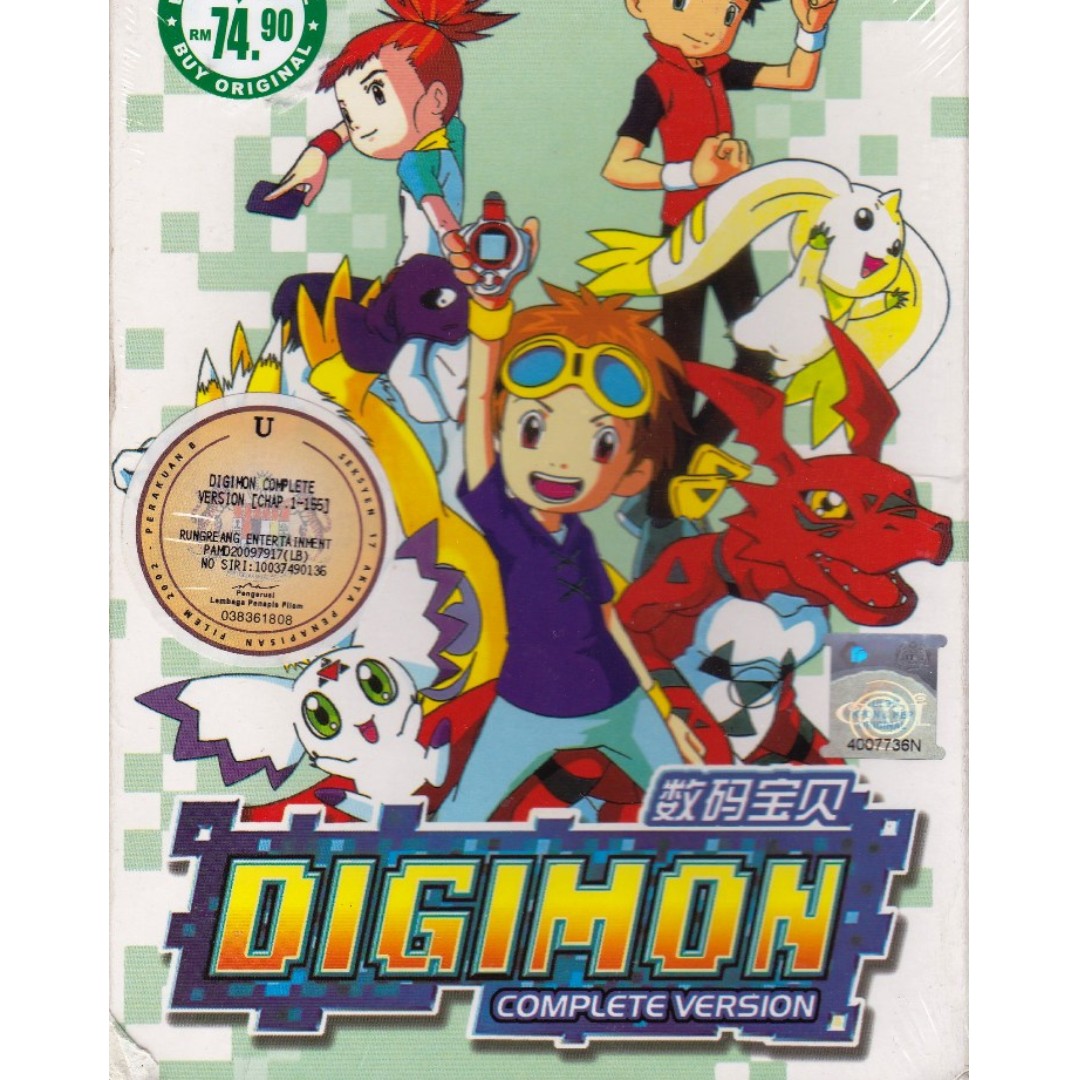 Digimon Complete Version 155 Episodes Anime DVD, Hobbies & Toys, Music ...
