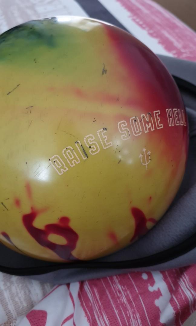 DV8 Hell Raiser bowling ball 15 lbs, Sports Equipment, Sports & Games ...