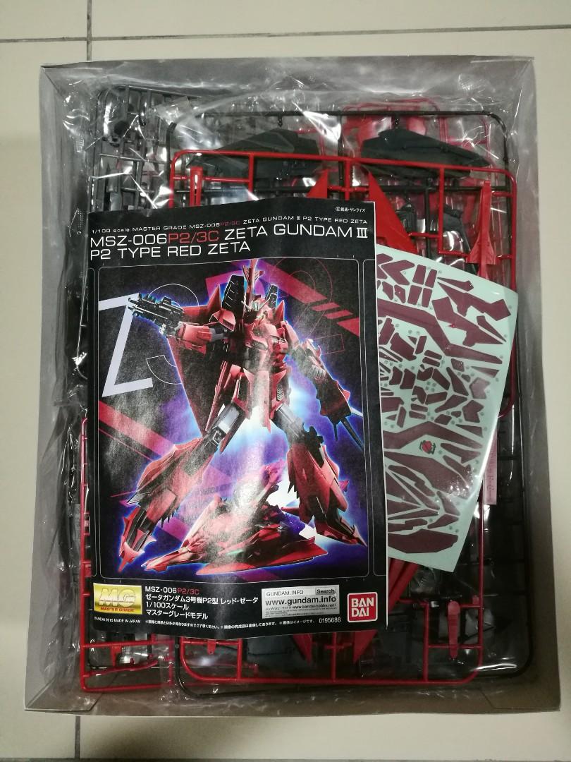 Gundam P Bandai MG Zeta III P2 Type Red Zeta, Hobbies & Toys, Toys ...