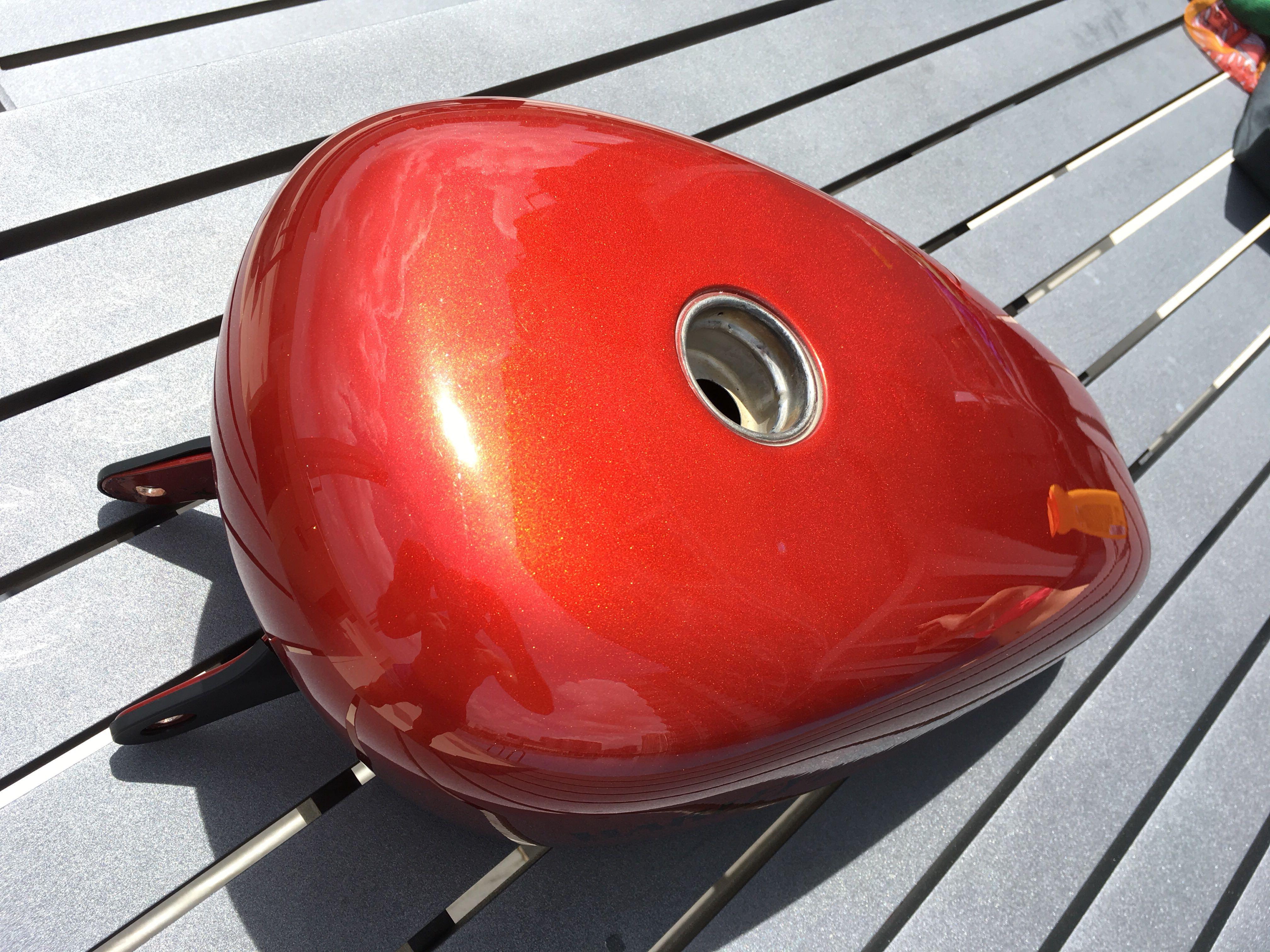 Harley Davidson Sportster Fuel Tank EFI Candy Red Sunglo, Motorcycles ...